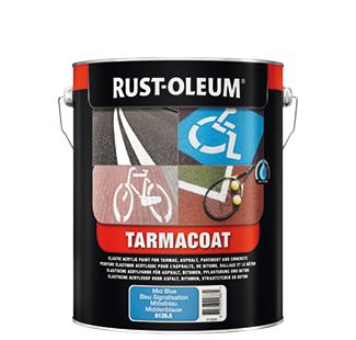 Stribemaling - Rust-Oleum - Tarmacoat 6100 - Hvid - RAL 9016 - 5 l